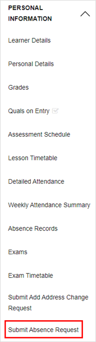 Absence – Helpdesk