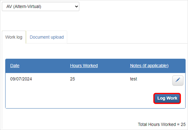 Logging Placement Hours – Helpdesk